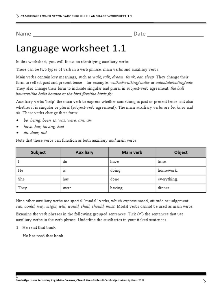LS_English_8_Lang_Worksheet_1.1 | PDF