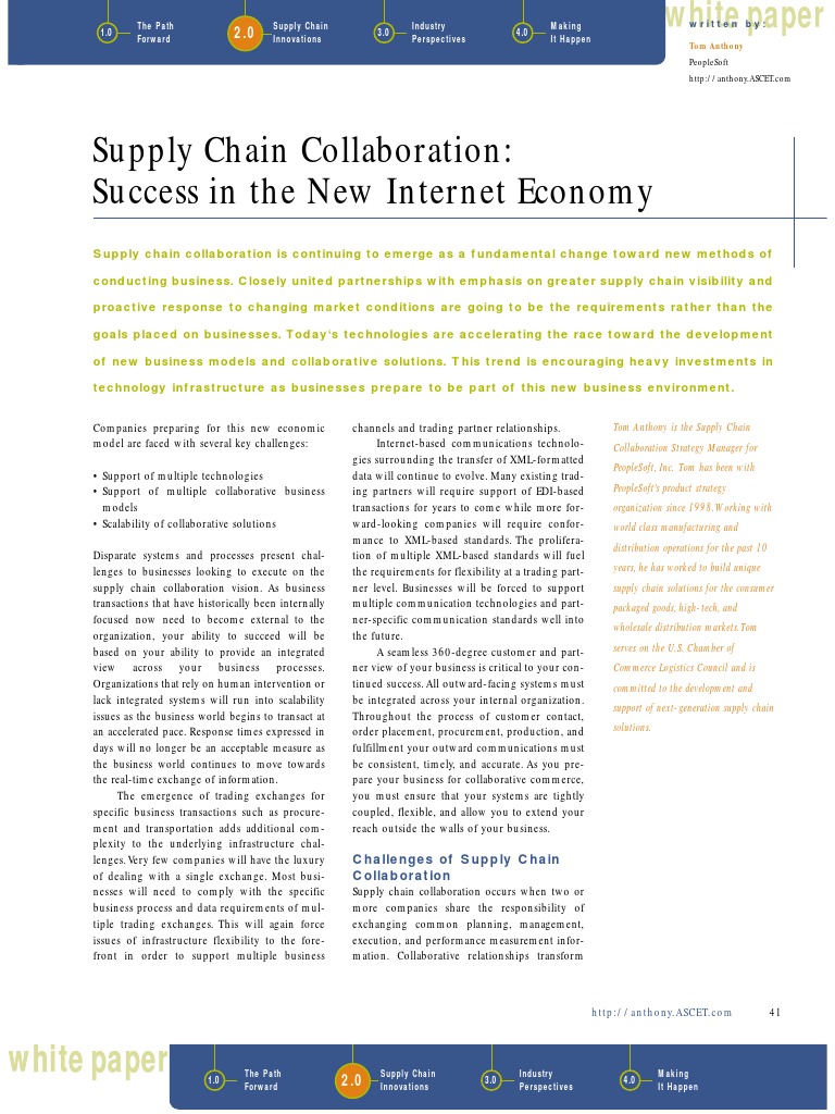 Supply Chain Collaboration | PDF | Supply Chain | Inventory