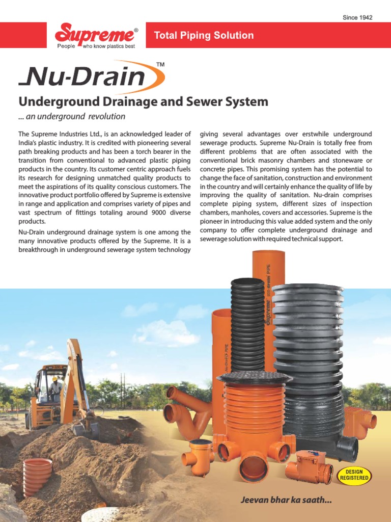 Supreme Nu Drain PVC U Pipe | PDF