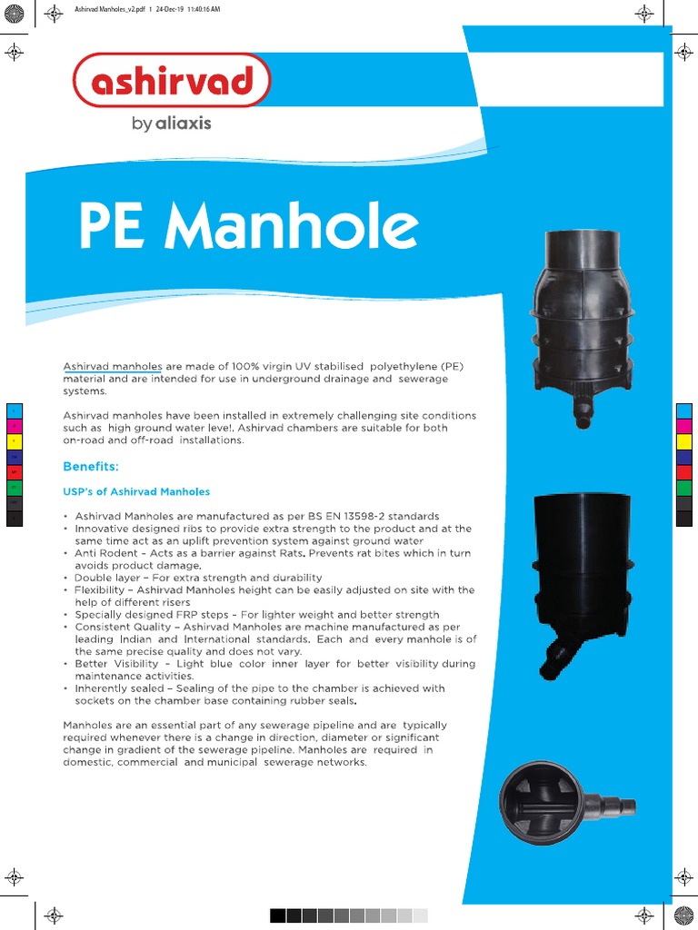 Ashirvad Manholes and Inspection Chambers | PDF