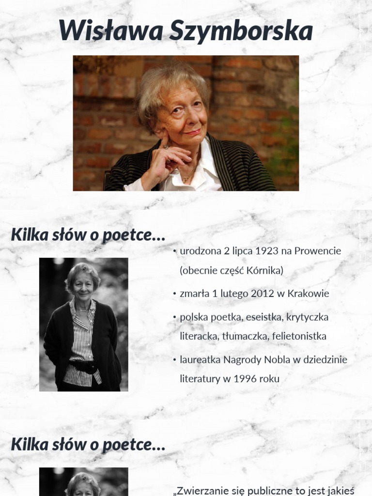 Prezentacja_Szymborska-wersja_na_strone | PDF