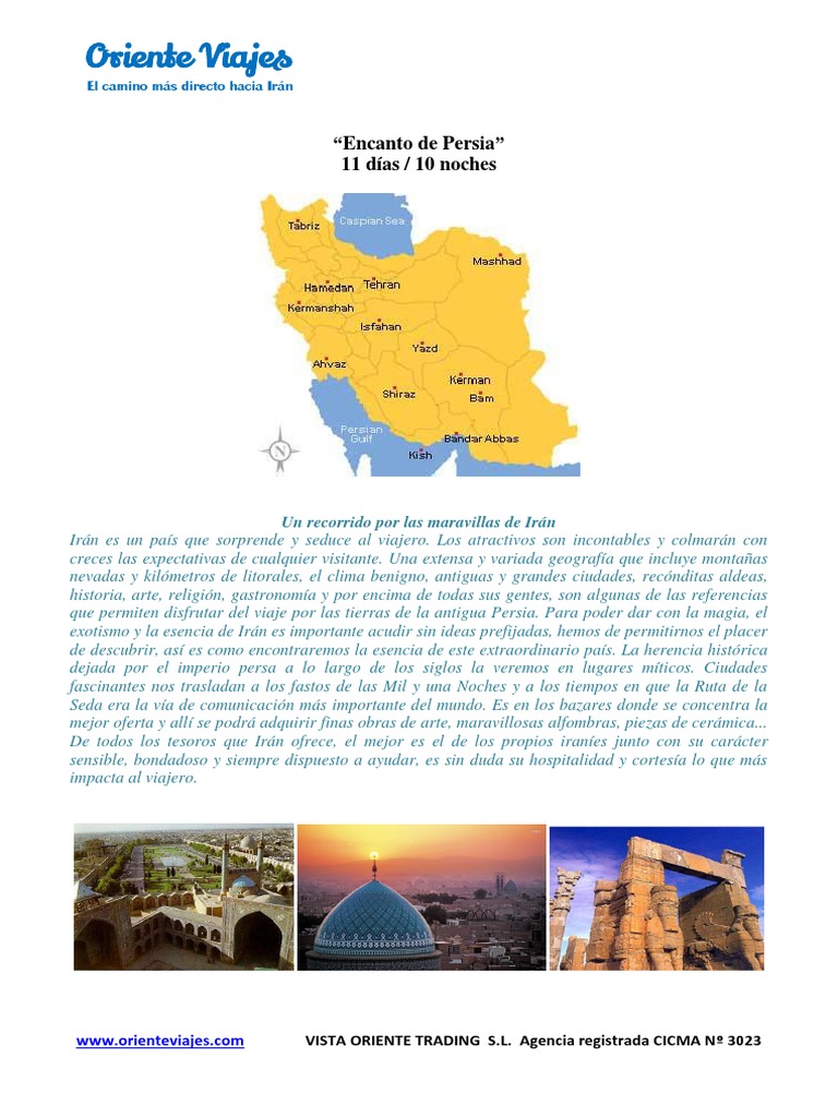 Encanto de Persia, 11 Días | PDF | Ciencias sociales | Historia