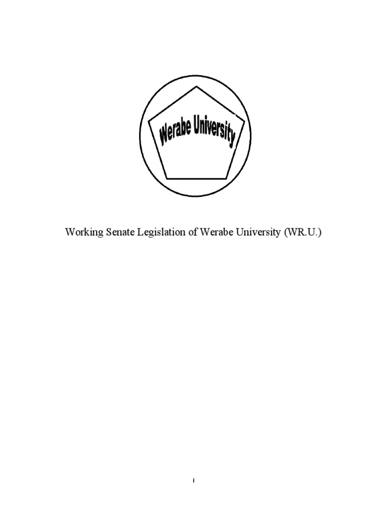 Working Senate Legislation of Werabe University | PDF | United States ...