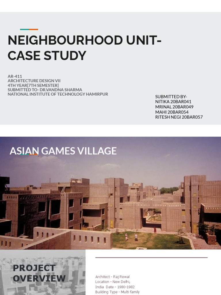 Case Study Neighbourhood Unit | PDF | Mumbai | Wall