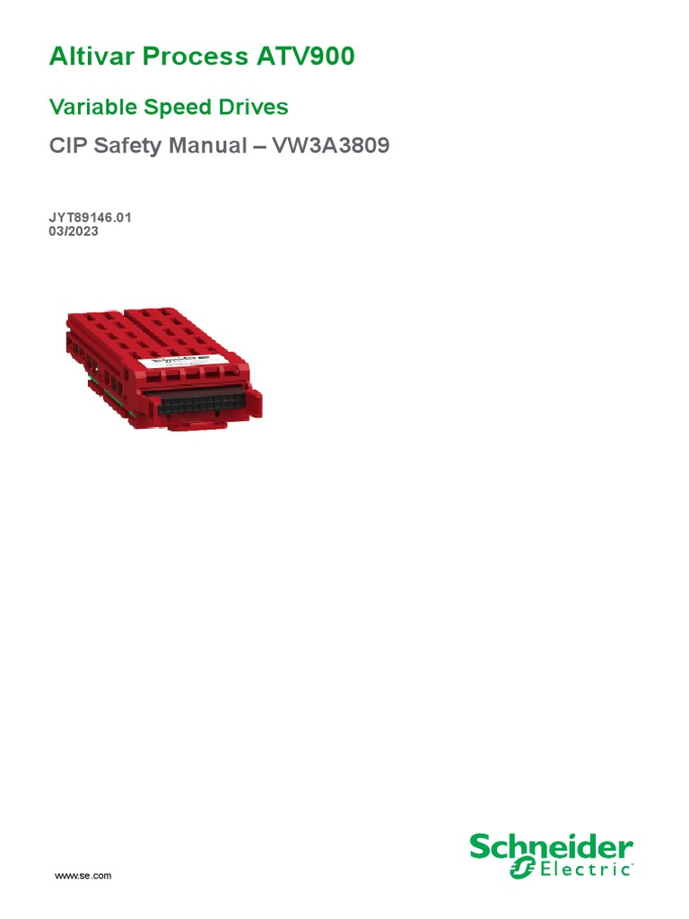 ATV900 CIP Safety Manual EN JYT89146 01 | PDF | Safety | Switch
