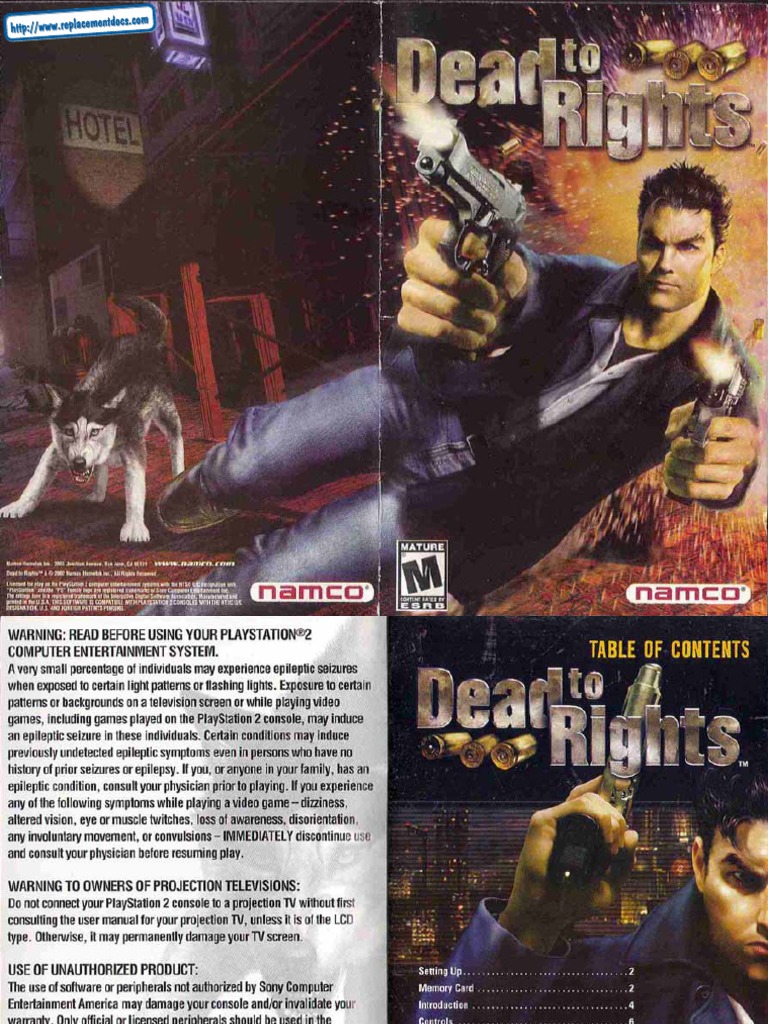 Dead To Rights - Manual - PS2 | PDF