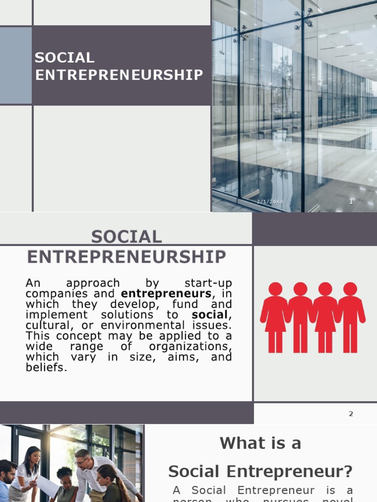 Lesson 8 Social Entrepreneurship | PDF | Entrepreneurship | Social ...