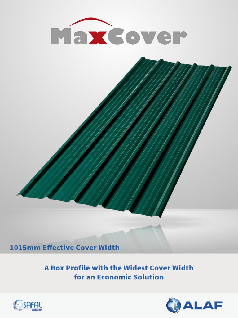 MaxCover 1015mm Box Profile Roofing | PDF