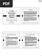 National Building Code - PD 1096 Summary | PDF | Wall | Building Code