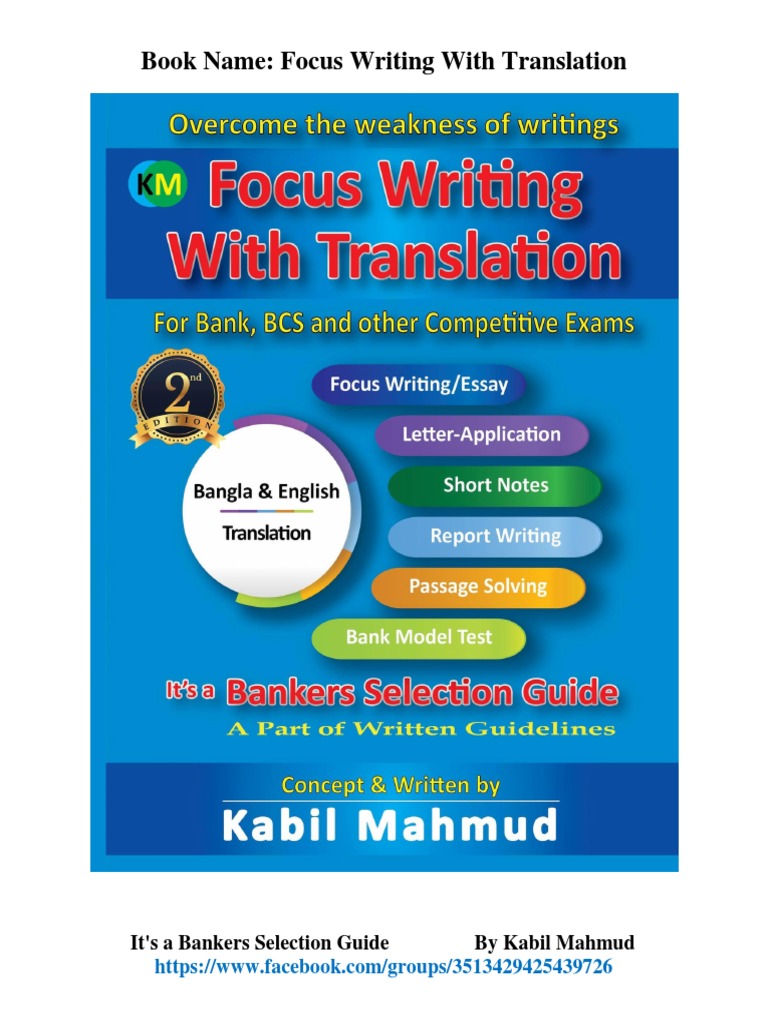 Focus Writing With Translation (Parts) | PDF