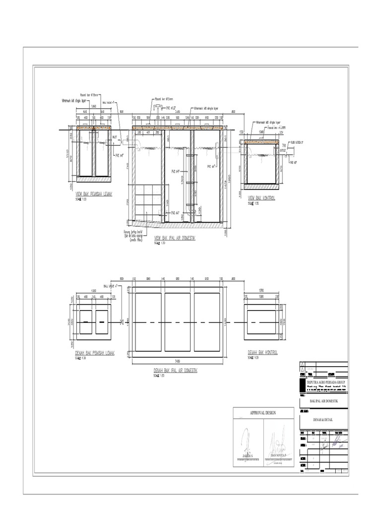 Gambar Bak Ipal Domestik (Full Approved) | PDF