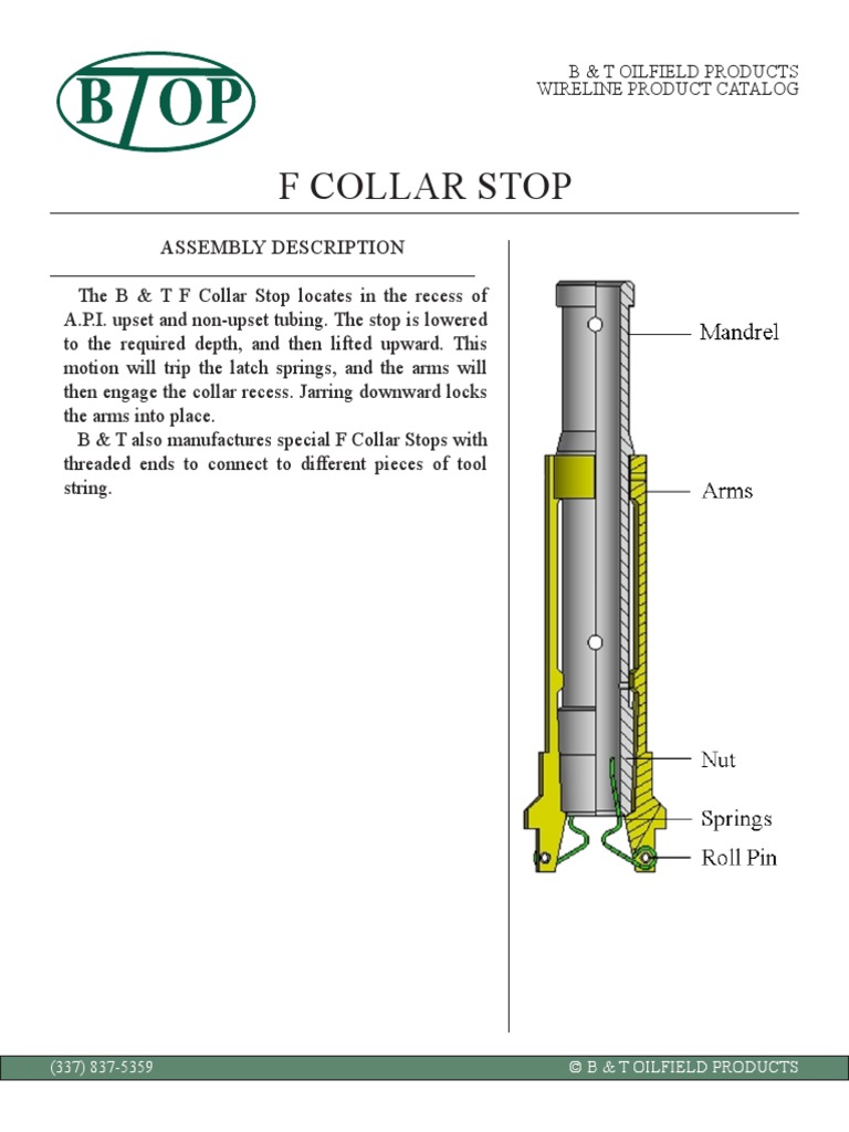 f_collar_stopbtop_wireline_catalog | PDF