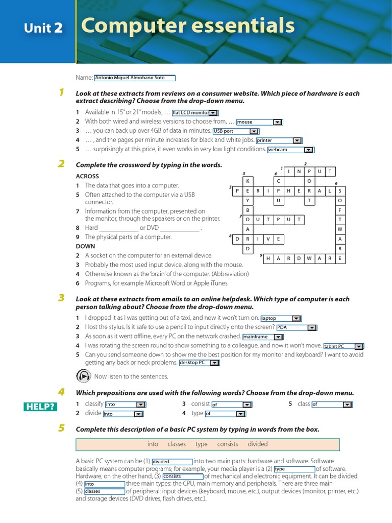 U 02 Computer Essentials | PDF | Personal Computers | Computer Hardware