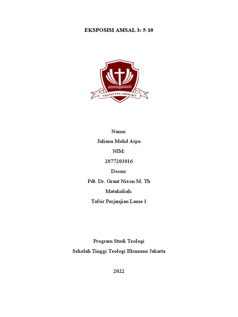 Eksposisi Amsal 3 | PDF