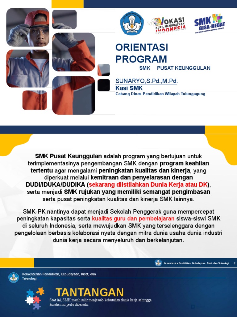 Orientasi Program SMK PK 2023-PKP | PDF