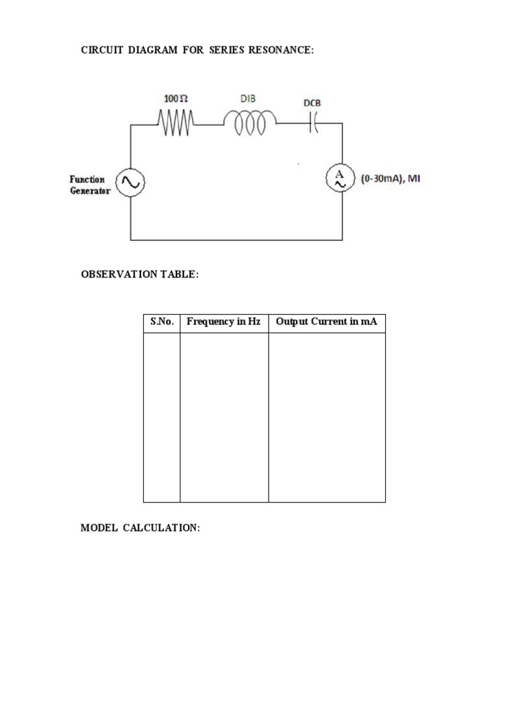 rlc series and parallel resonance | PDF | Resonance | Electrical Network