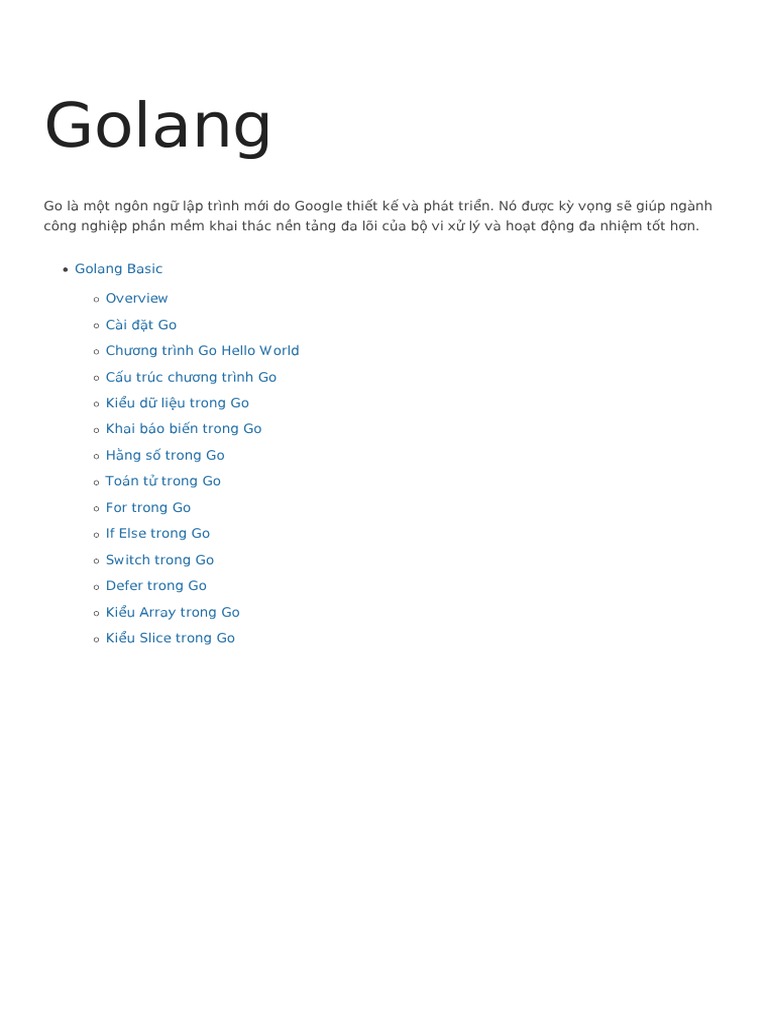 Golang | PDF