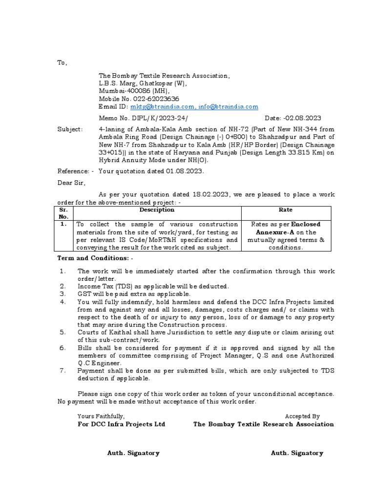 Work Order FOR TESTING | PDF | Taxes | Physical Sciences