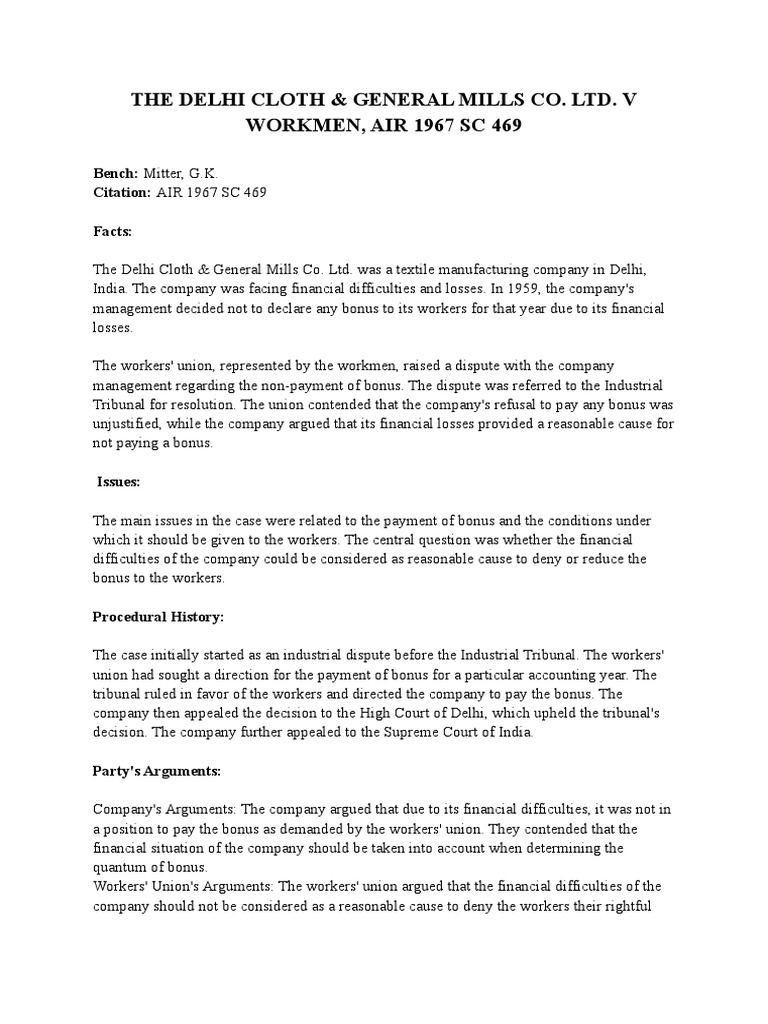 The Delhi Cloth | PDF