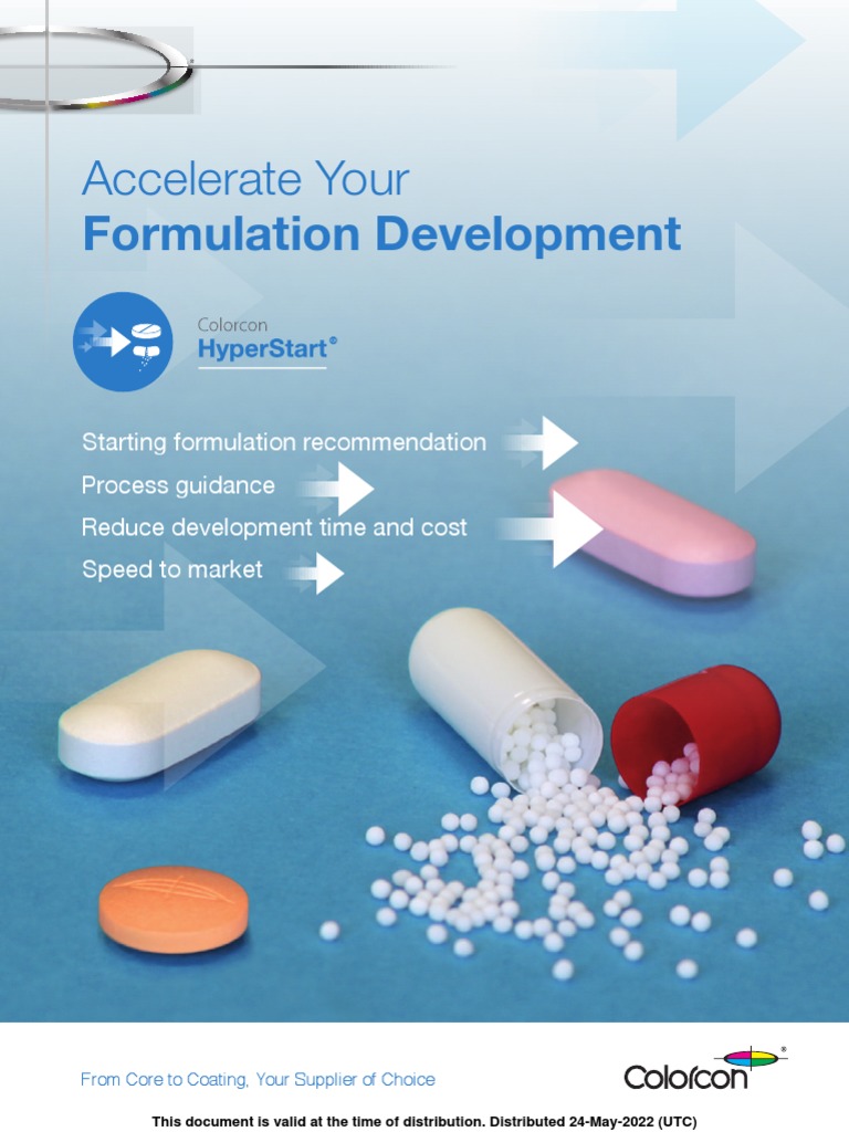 Hyperstart Colorcon Accelerate Your Formulation Development Leaflet WEB | PDF