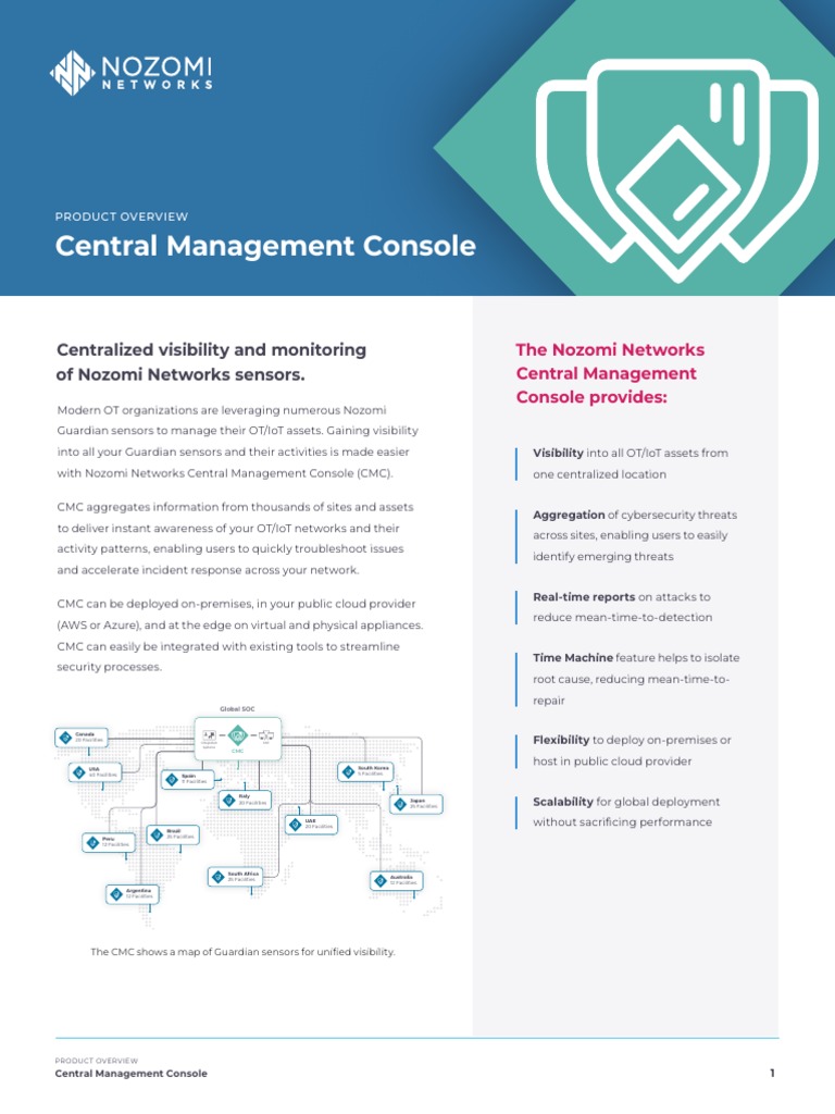 Nozomi Networks CMC Product Overview | PDF