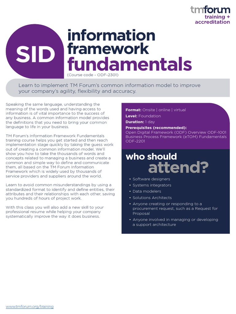 Information Framework SID Fundamentals v3 | PDF | Business | Art
