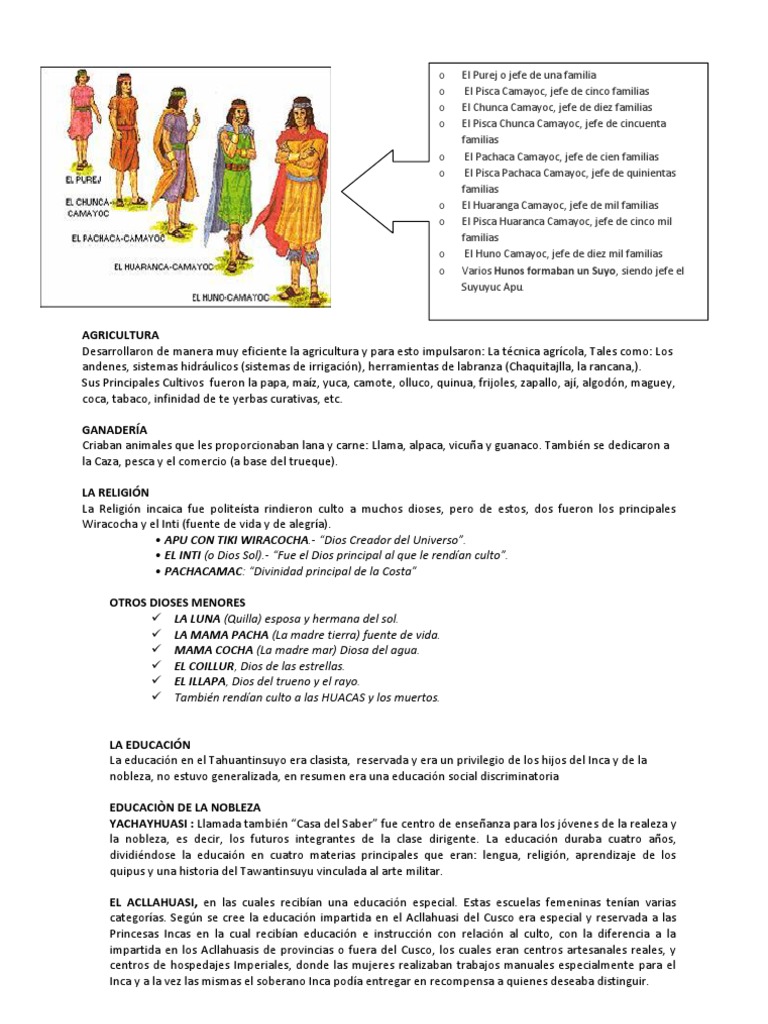 Incas | PDF | Imperio Inca | Nobleza