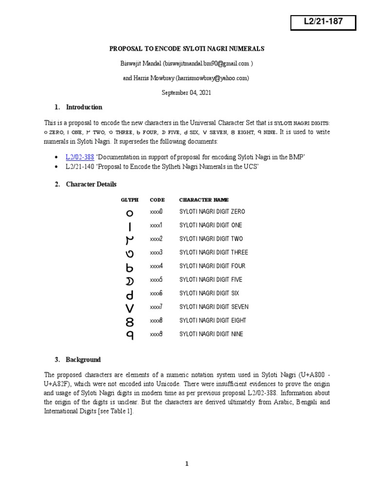 Syloti Nagri Numerals | PDF | Character Encoding | Encodings