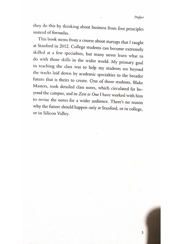 Zero To One 11 | PDF