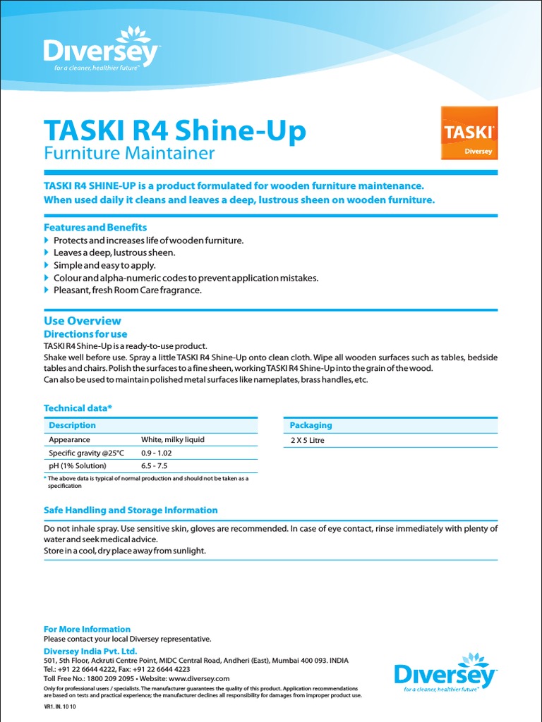 Taski r4 Shine Up | PDF