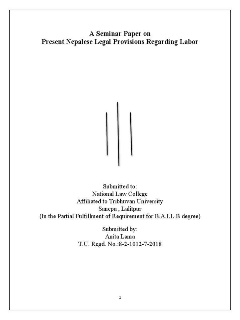 A Seminar Paper | PDF