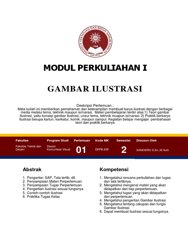 Modul Pembelajaran Gambar Ilustrasi | PDF