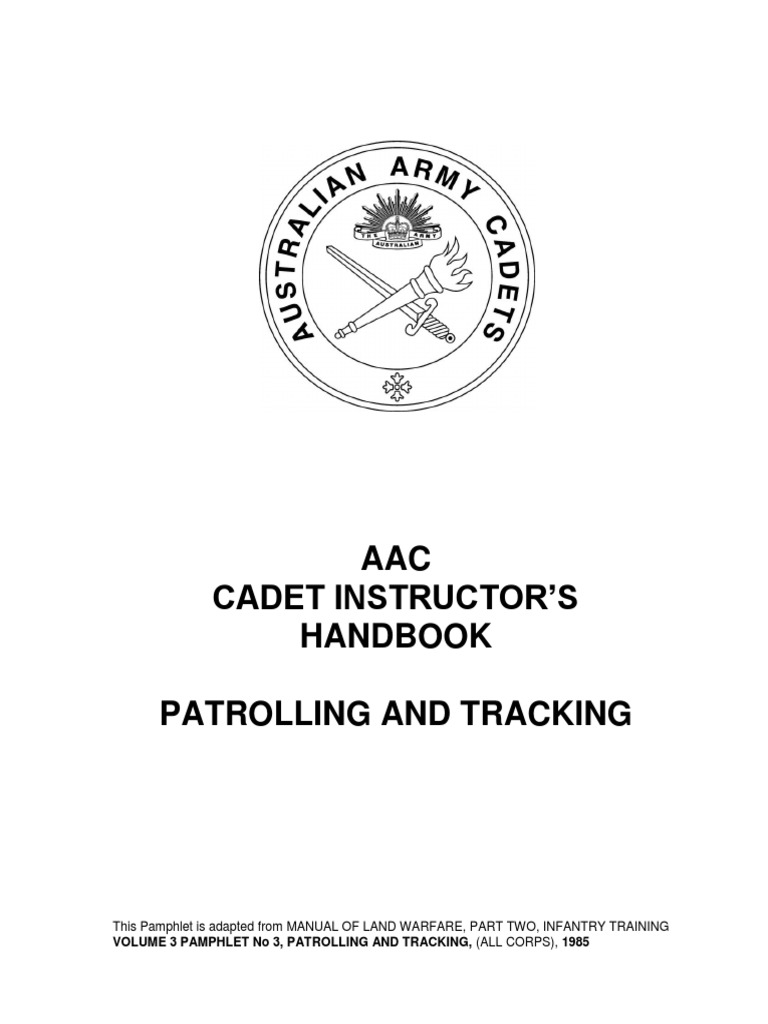 Cadet Instructors Handbook Patrolling and Tracking 2004 | PDF ...