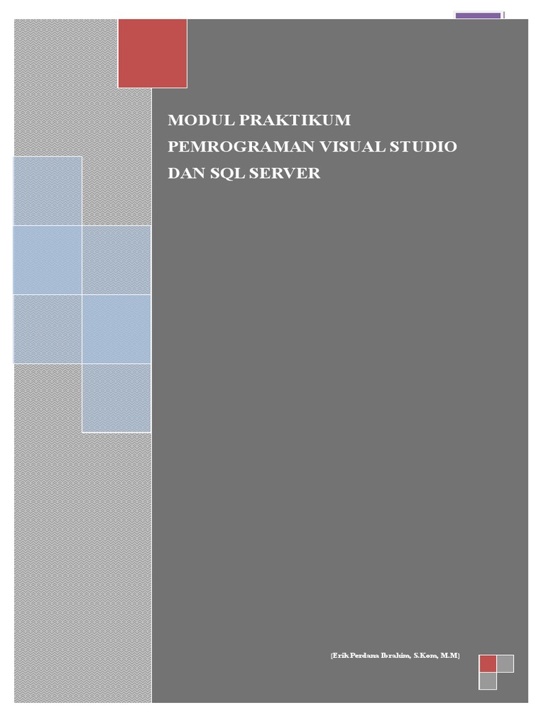 Modul VB - Net Sqlserver | PDF | Komputer