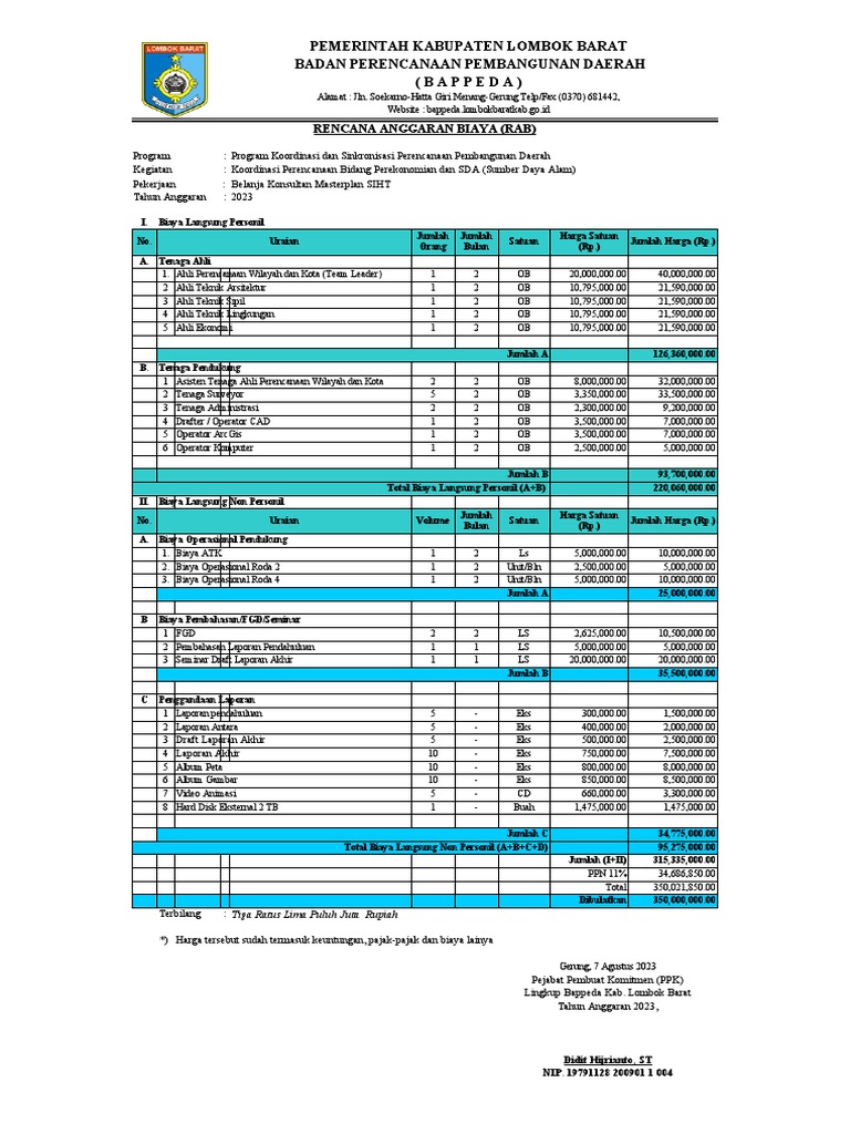 HPS Masterplan SIHT Edit DIT 20 Agustus | PDF