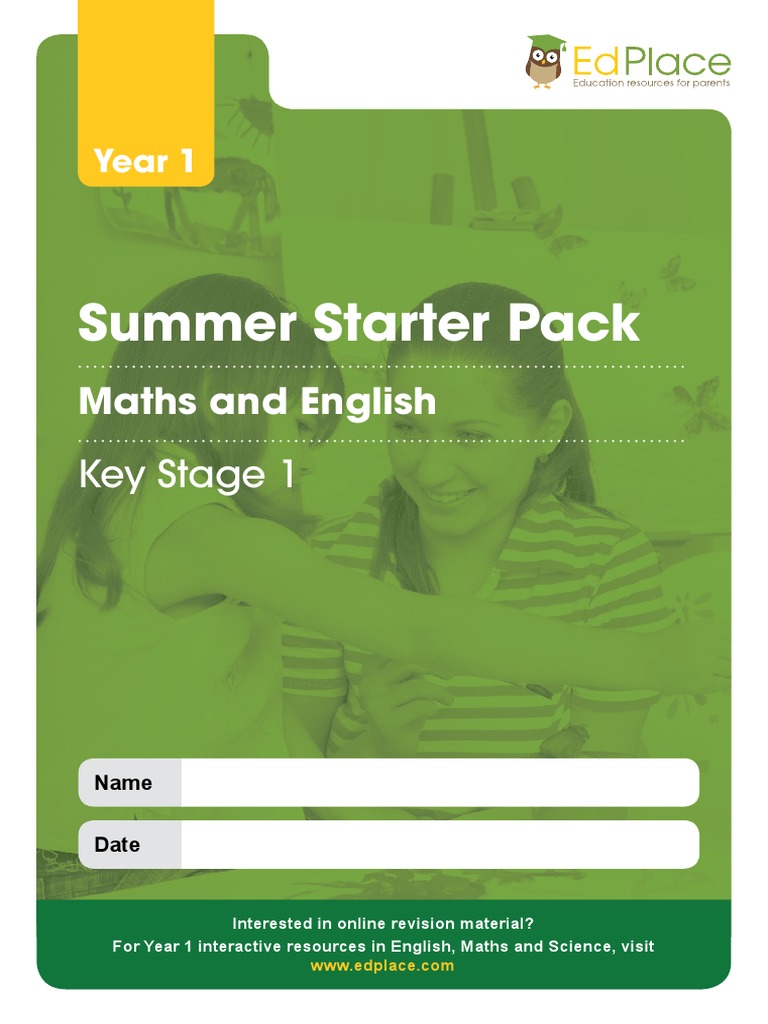Holiday Summer Pack PDF For Year 1 | PDF | Learning | English Language