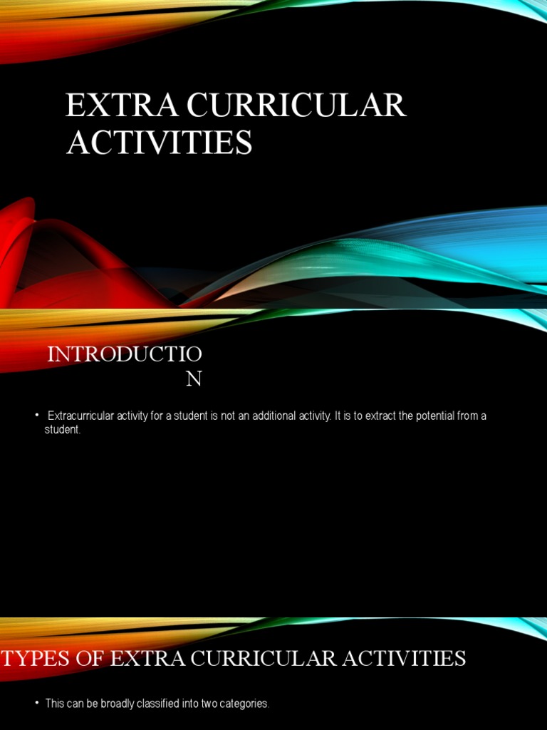 Extra Curricular Activities | PDF