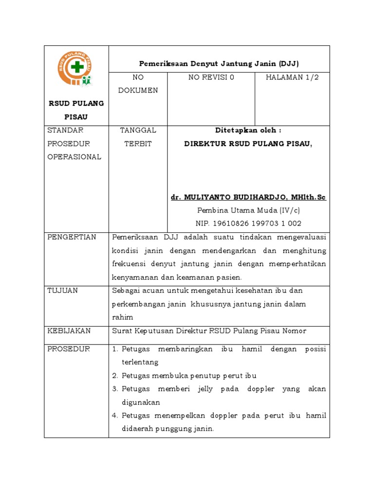 Pemeriksaan Denyut Jantung Janin (DJJ) | PDF
