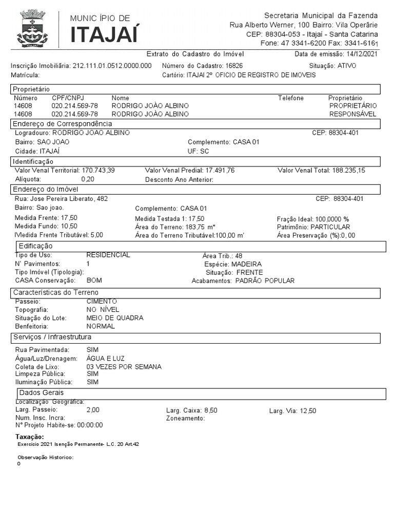 Documento Casa | PDF