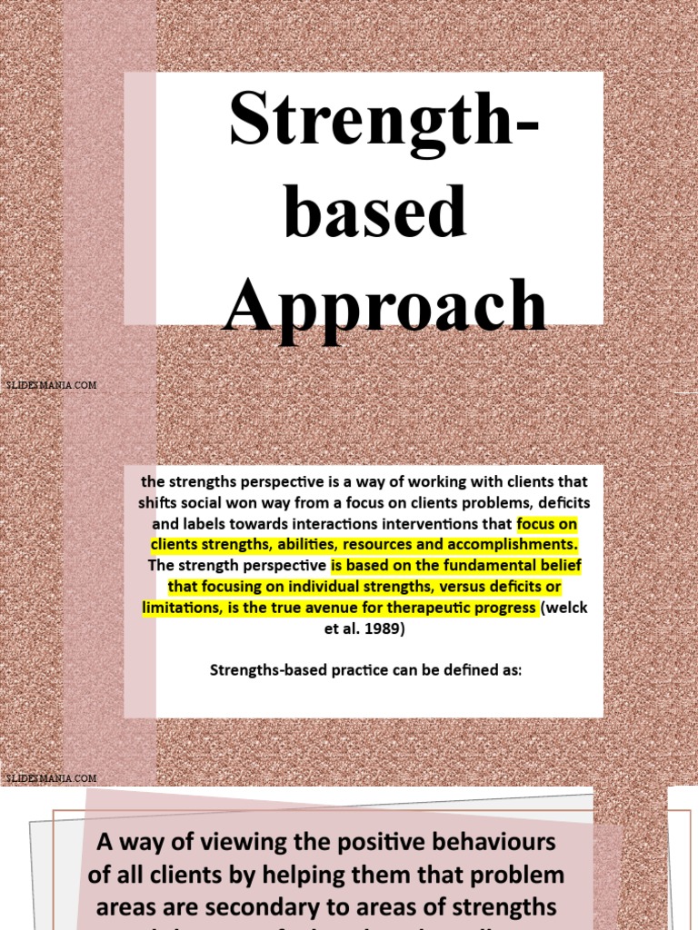 (INDIVIDUAL) Strength-Based Report SWPIF | PDF | Social Work | Expert