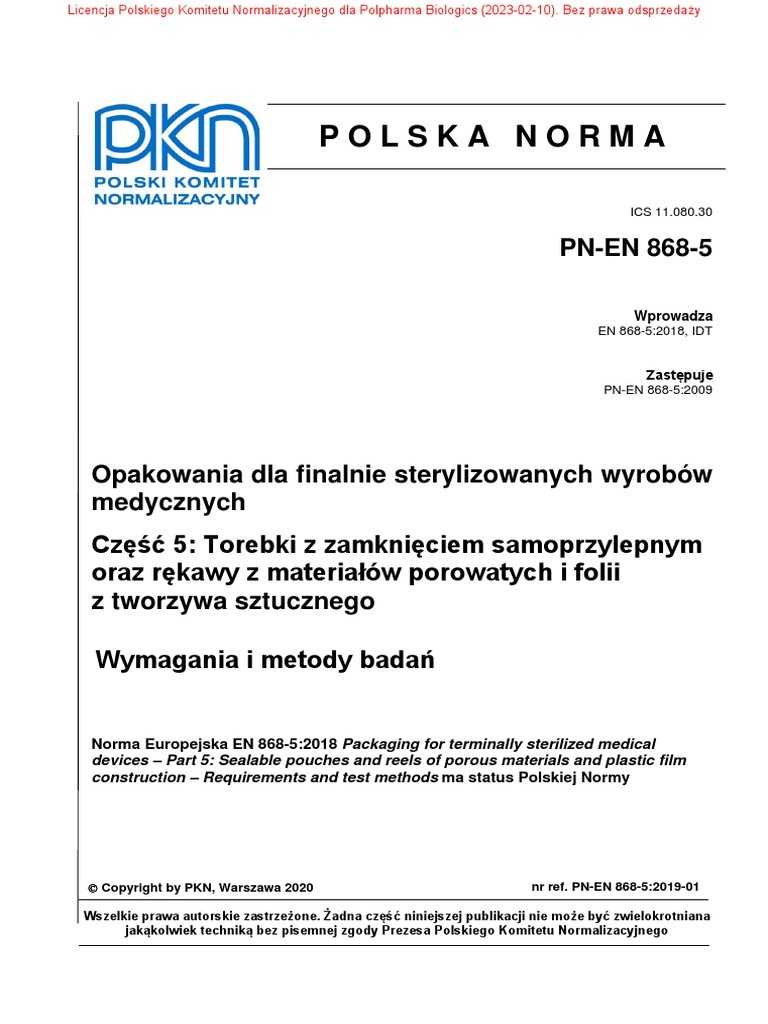 PN en 868 5 - 2019 | PDF