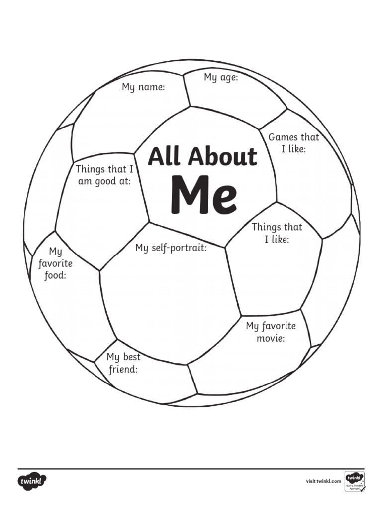 All About Me Soccer Worksheet | PDF