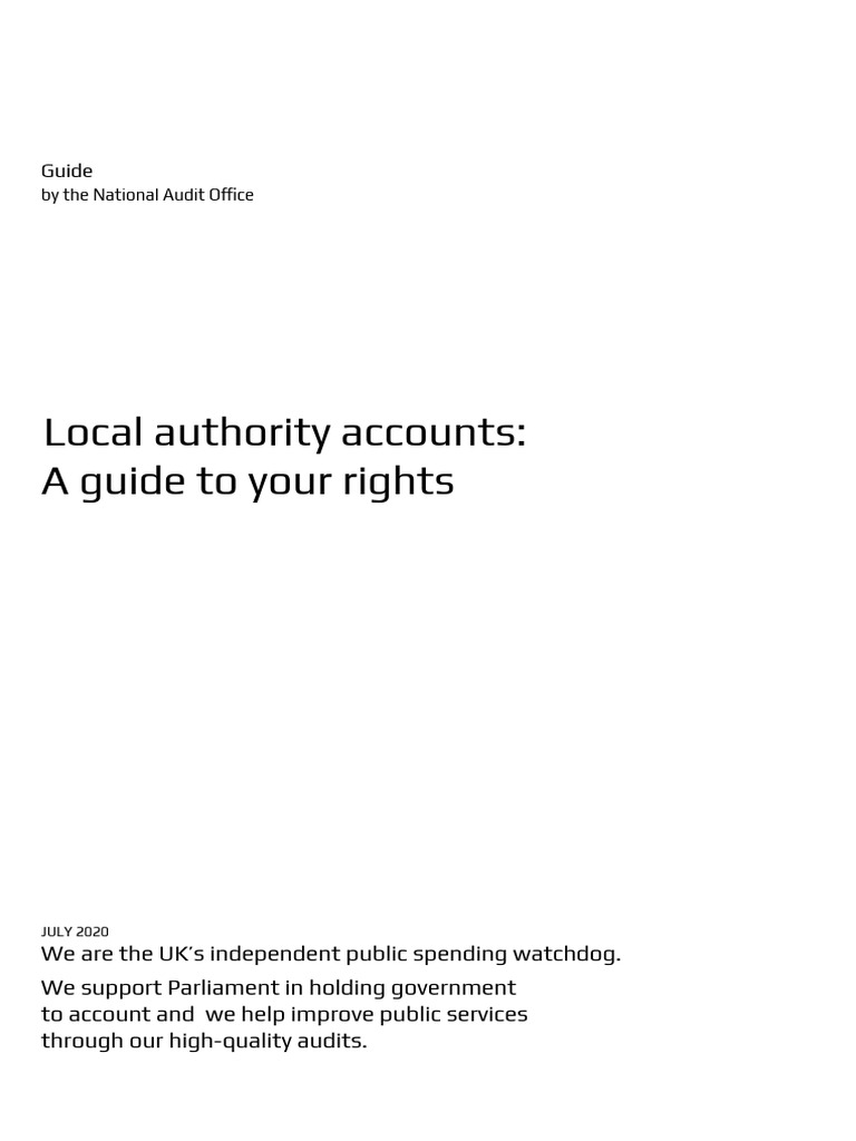 Council Accounts A Guide To Your Rights 2020 | Download Free PDF ...