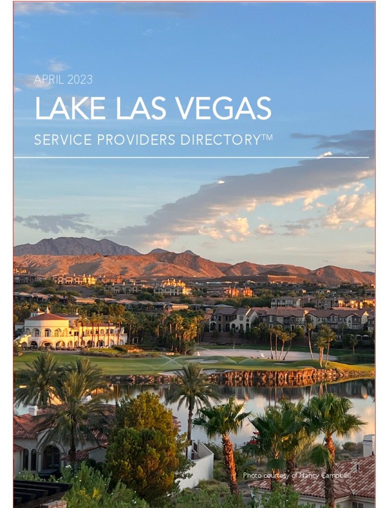 Open Lake Las Vegas Service Providers Directory | PDF