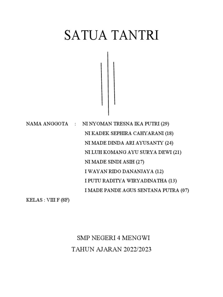 Satua Tantri | PDF | Seni