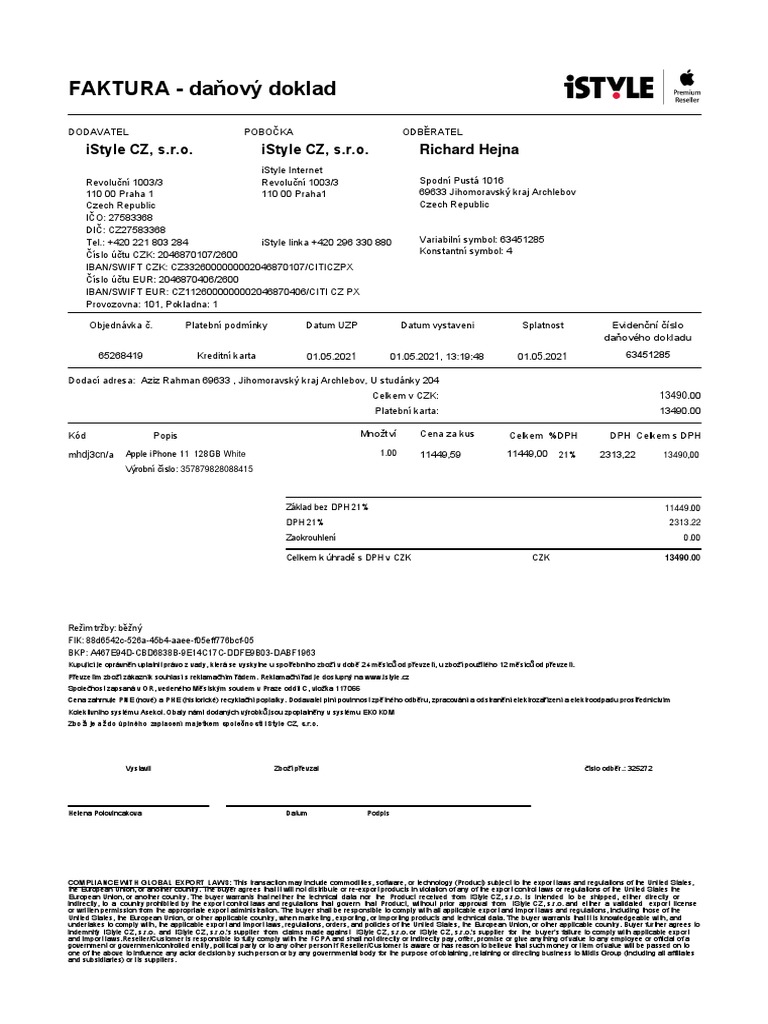 Iphone 11 Istyle CZ | PDF