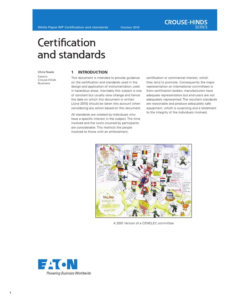 Certification Standards for Hazardous Areas | PDF | International ...