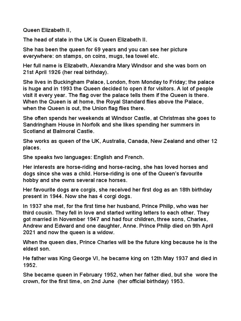 Queen Elizabeth II | PDF | History