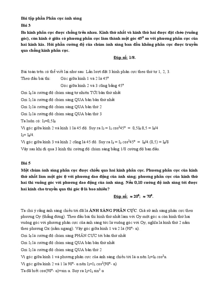 BT Chương Phân C C | PDF