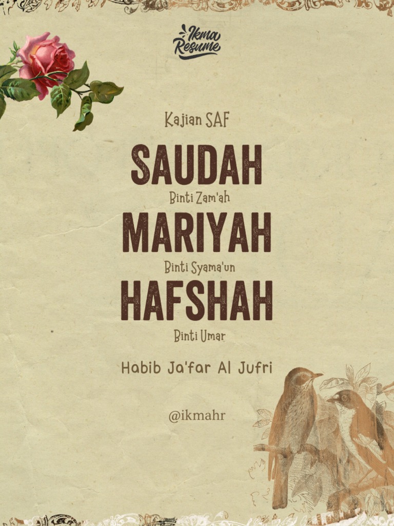Saudah, Mariyah, Hafshah | PDF